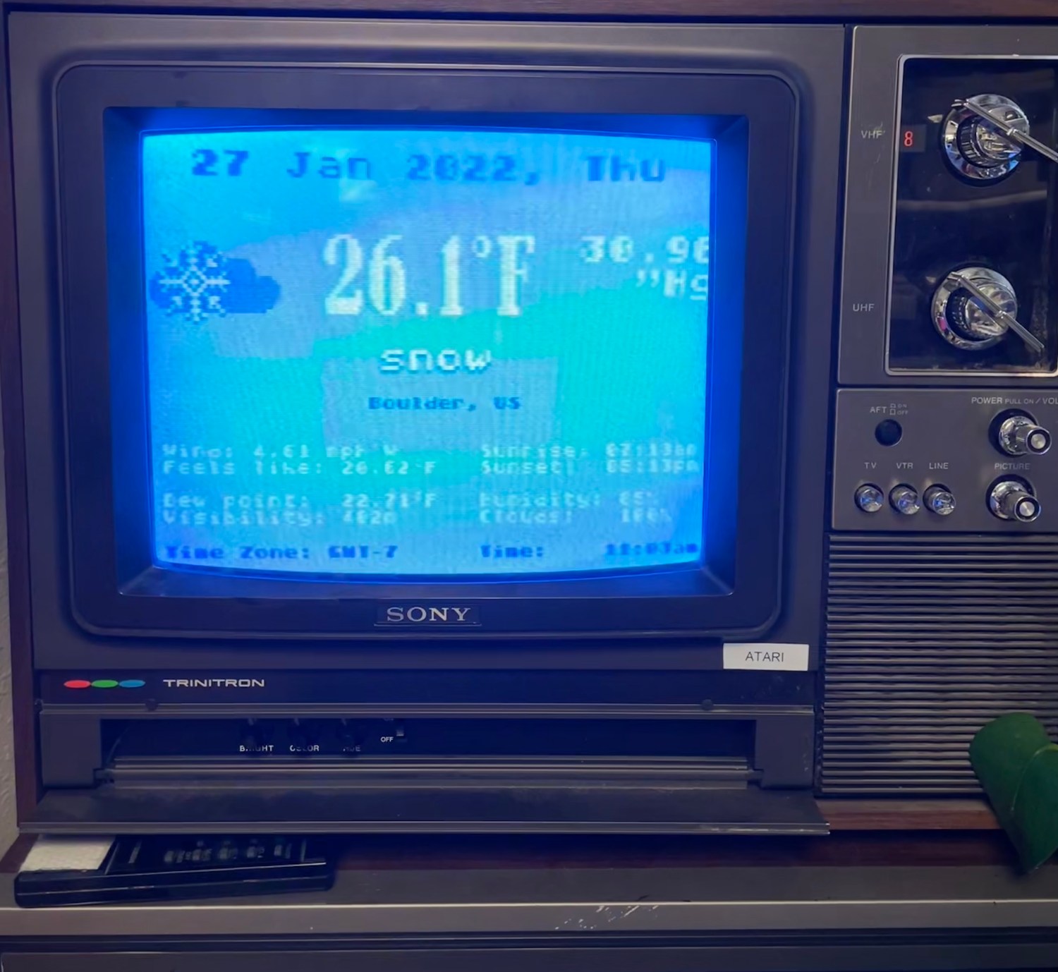 The Importance of Getting the Weather on Your Atari 800, or, Slow ...